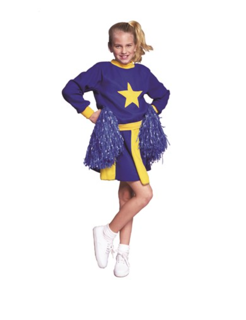 Blue & Yellow Cheerleader | Costume-Shop.com — The Costume Shop