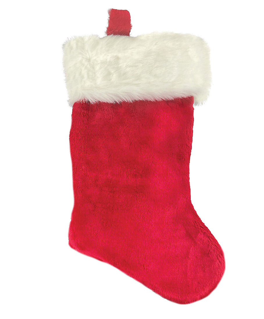 35" Red Plush Santa Christmas Stocking | Costume-Shop.com — The Costume ...