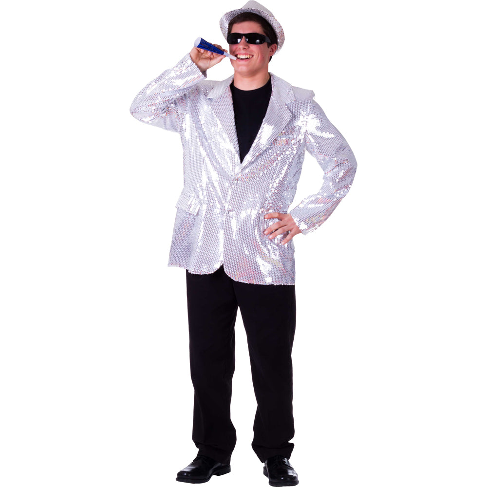 Silver Dance Tuxedo Sequin Jacket | Costume-shop.com — The Costume Shop