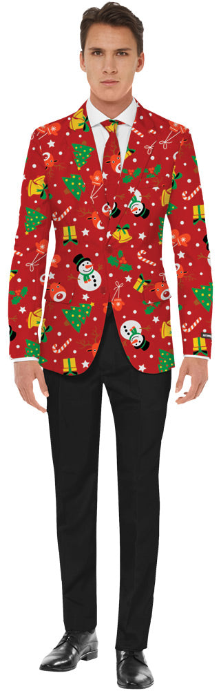 Deluxe Red Christmas Jacket Set | Costume-shop.com — The Costume Shop