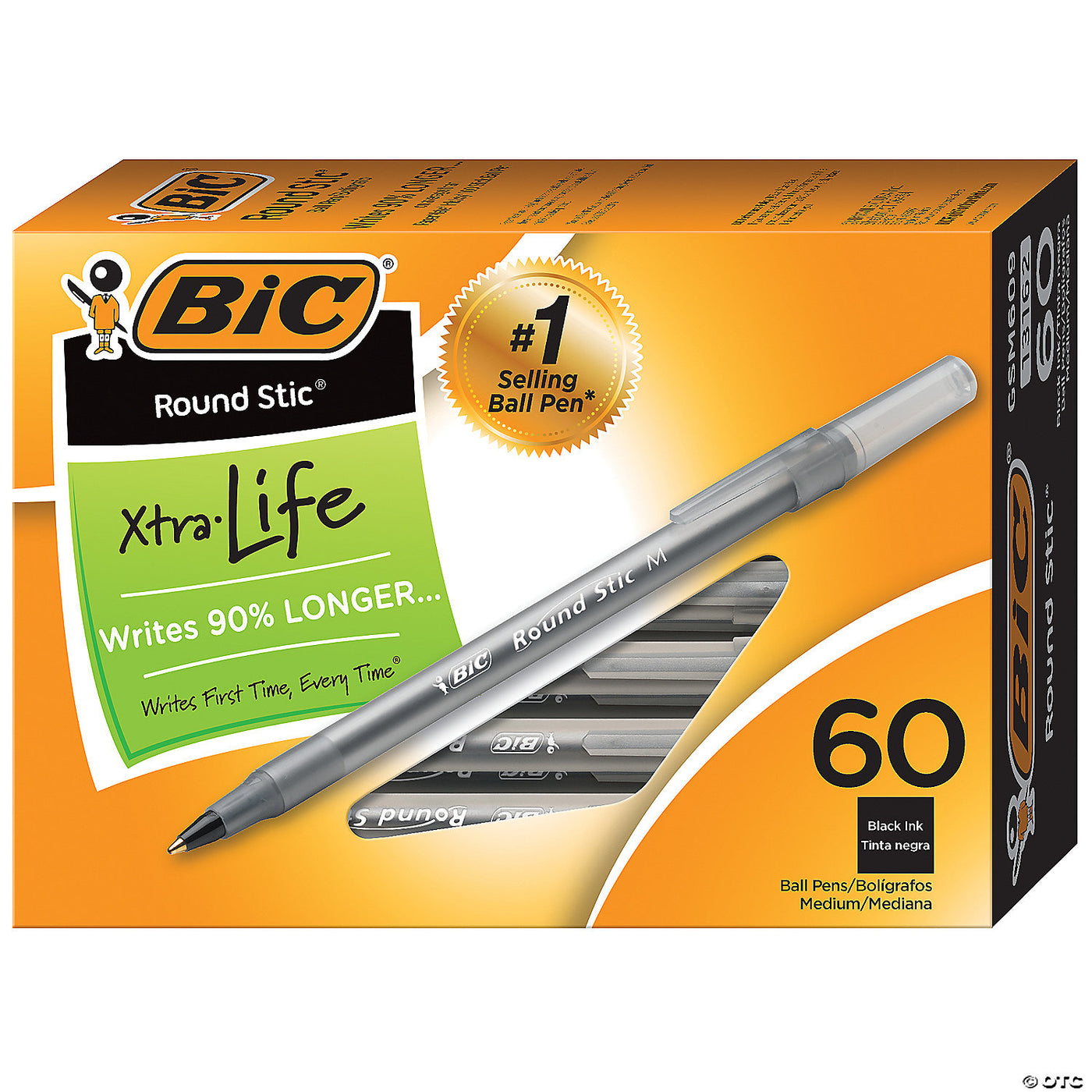 Bic Pen Box Of 60 Black Pens — The Costume Shop
