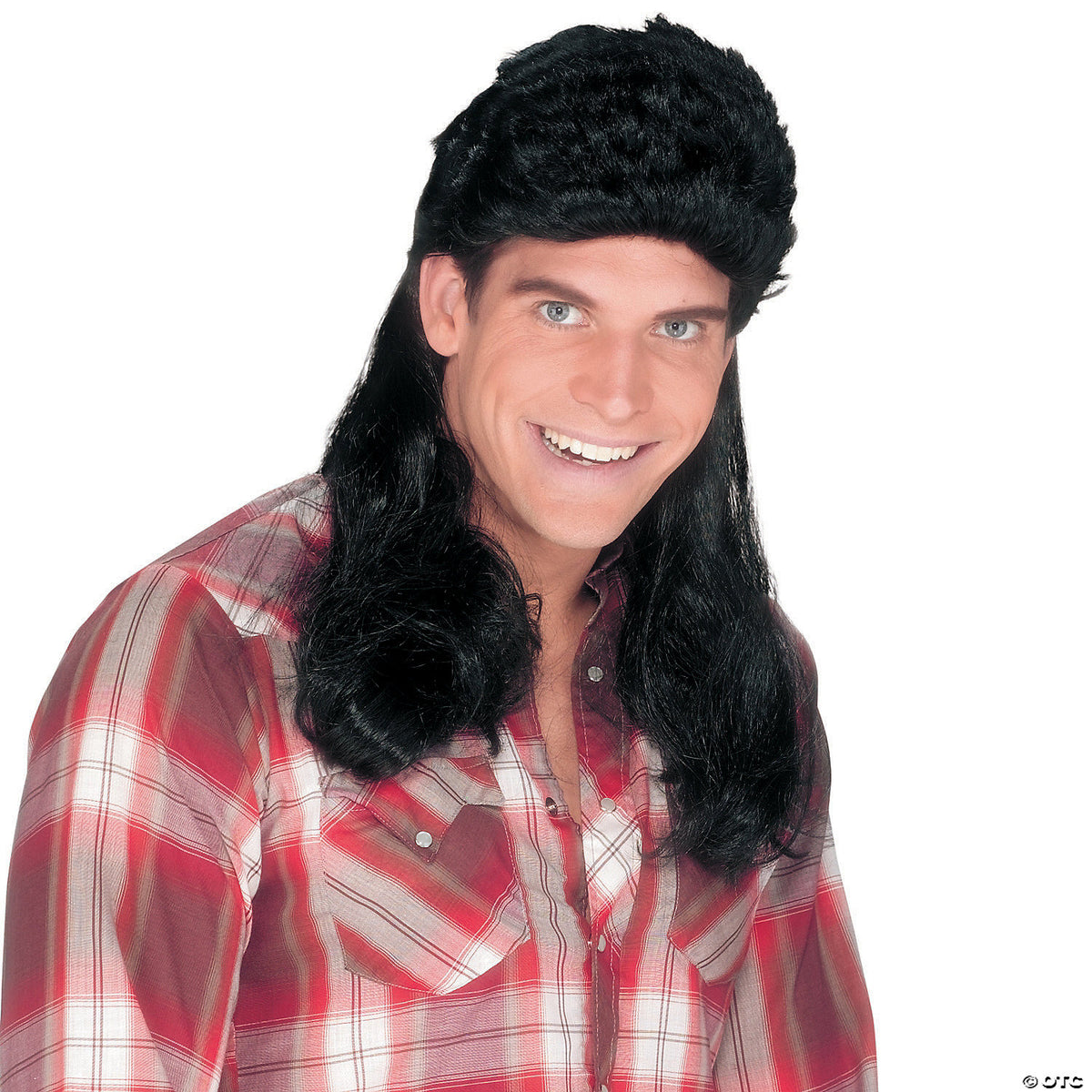 Black Mullet Super Wig — The Costume Shop