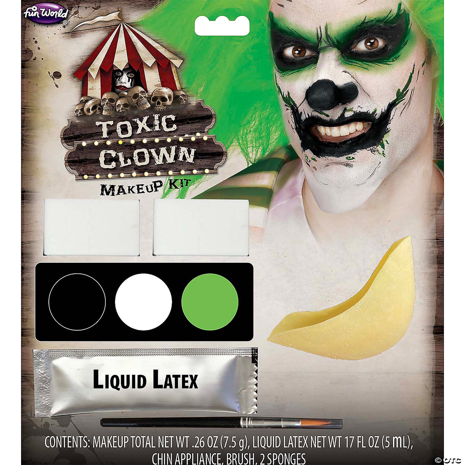 Deadly Character Toxic Clown Makeup Kit | Costume-shop.com — The ...