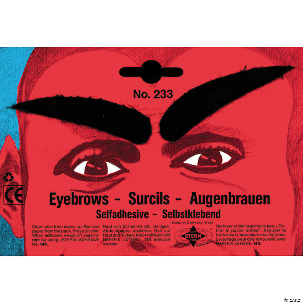 Eyebrows Super Black — The Costume Shop