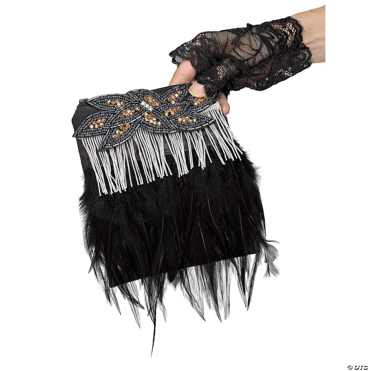Flapper Fringe Feather Purse | Costume-Shop.com — The Costume Shop