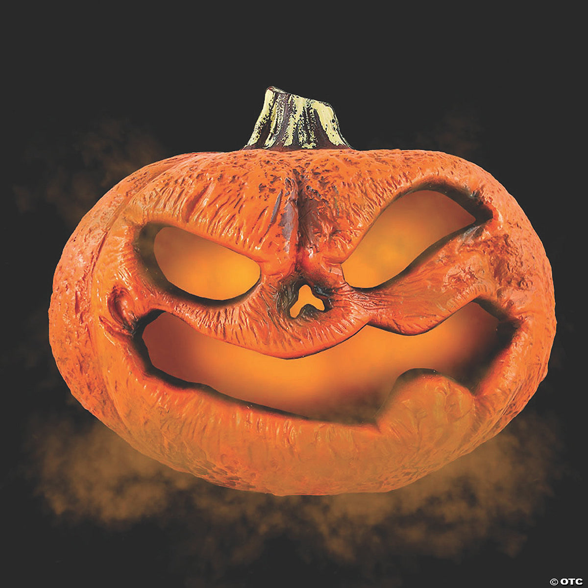 Flickering Rotting Pumpkin Halloween Decoration — The Costume Shop