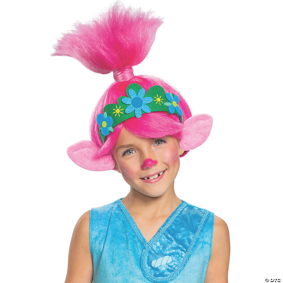 Kid's Trolls Movie 2 Queen Poppy Wig — The Costume Shop