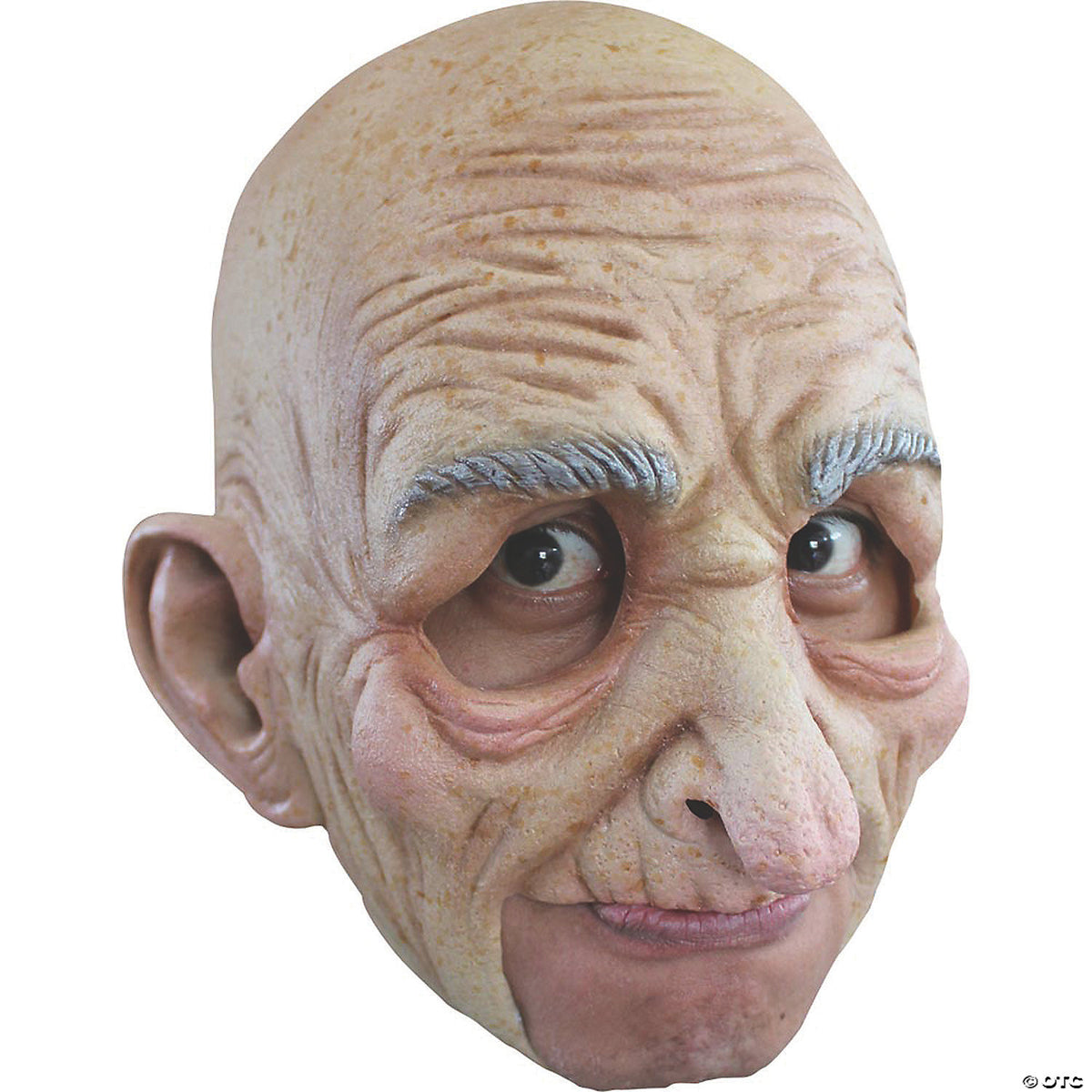 Latex Old Man Chinless Mask for Men — The Costume Shop