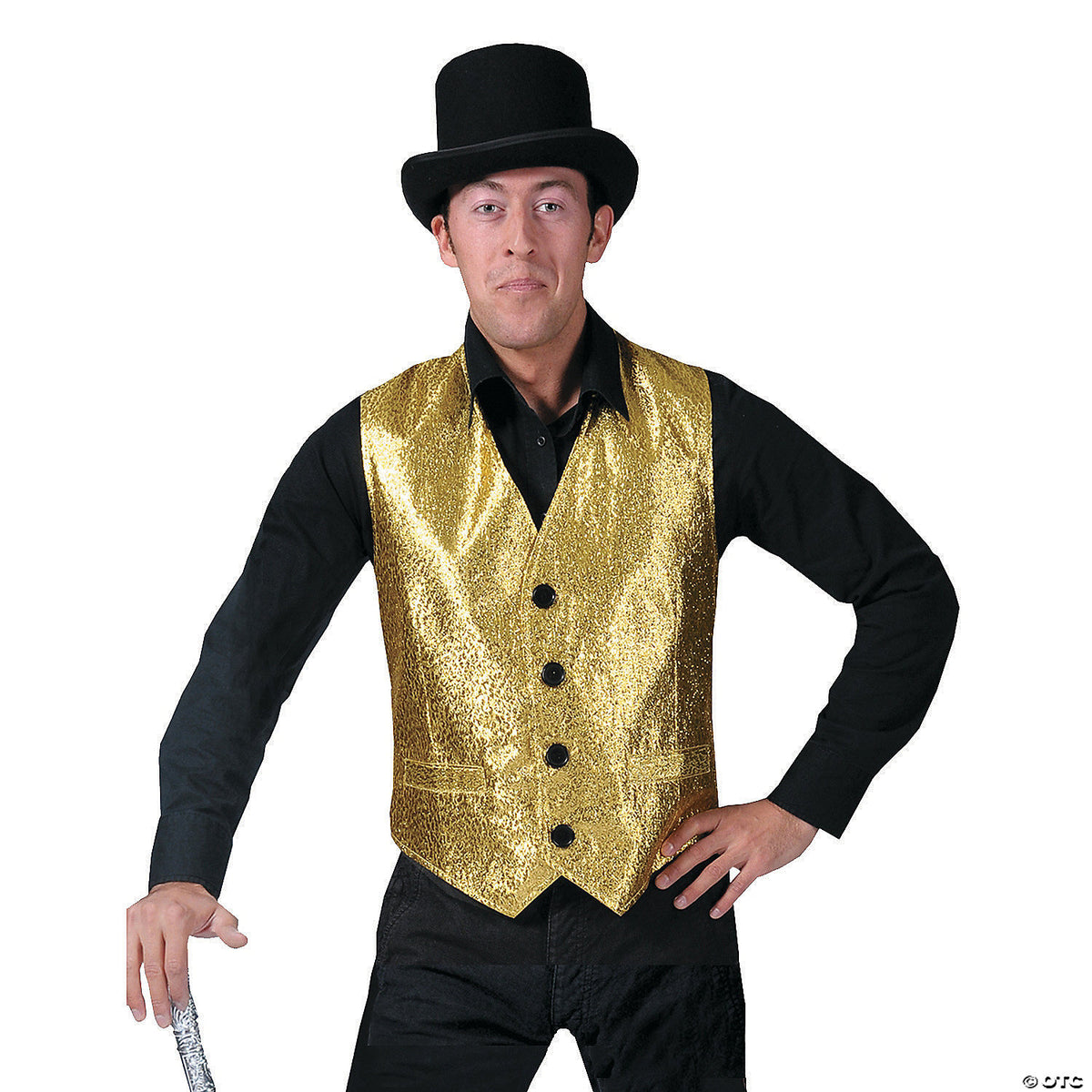 Men’s Gold Vest Costume - Small — The Costume Shop