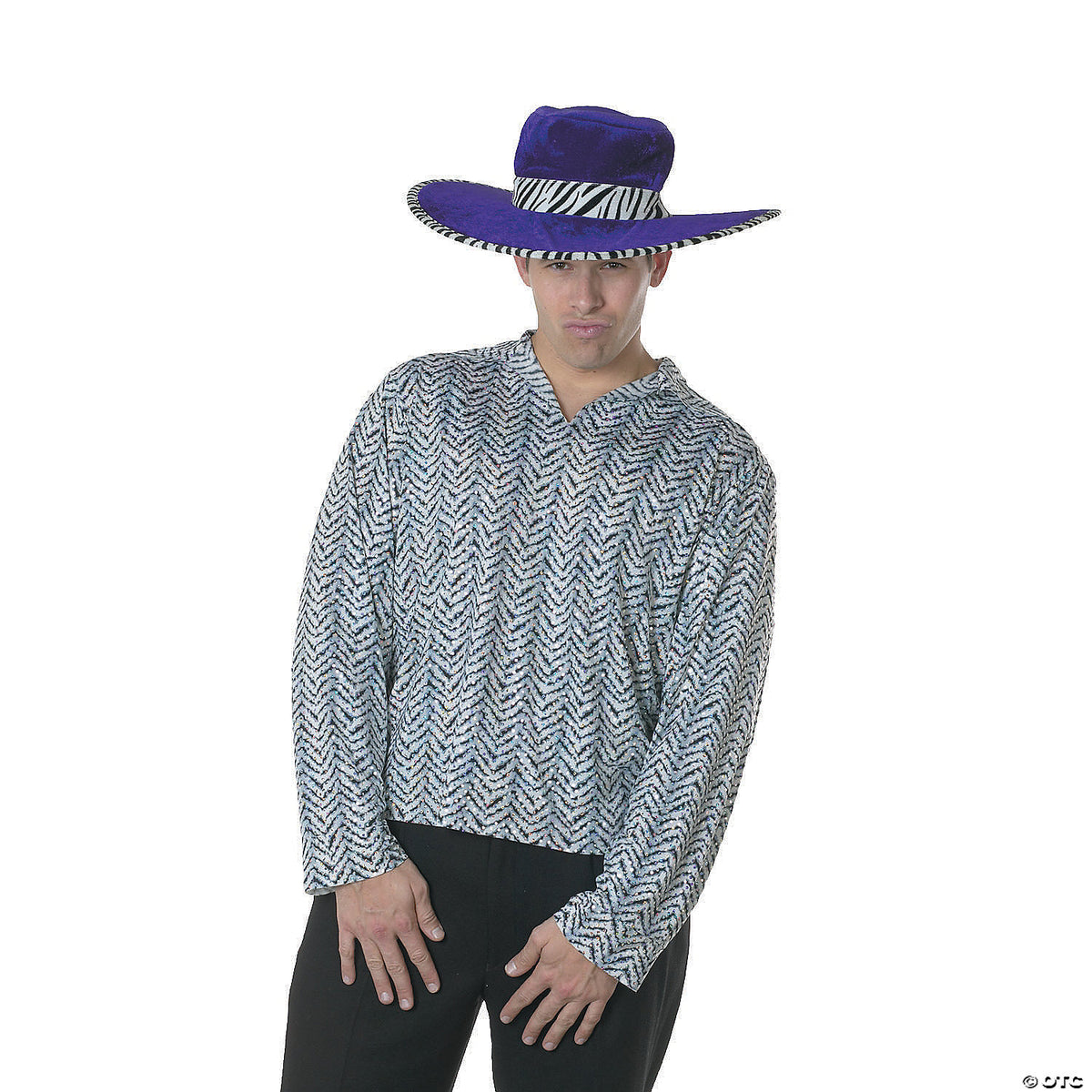 Men's Sliver Pimp Shirt — The Costume Shop
