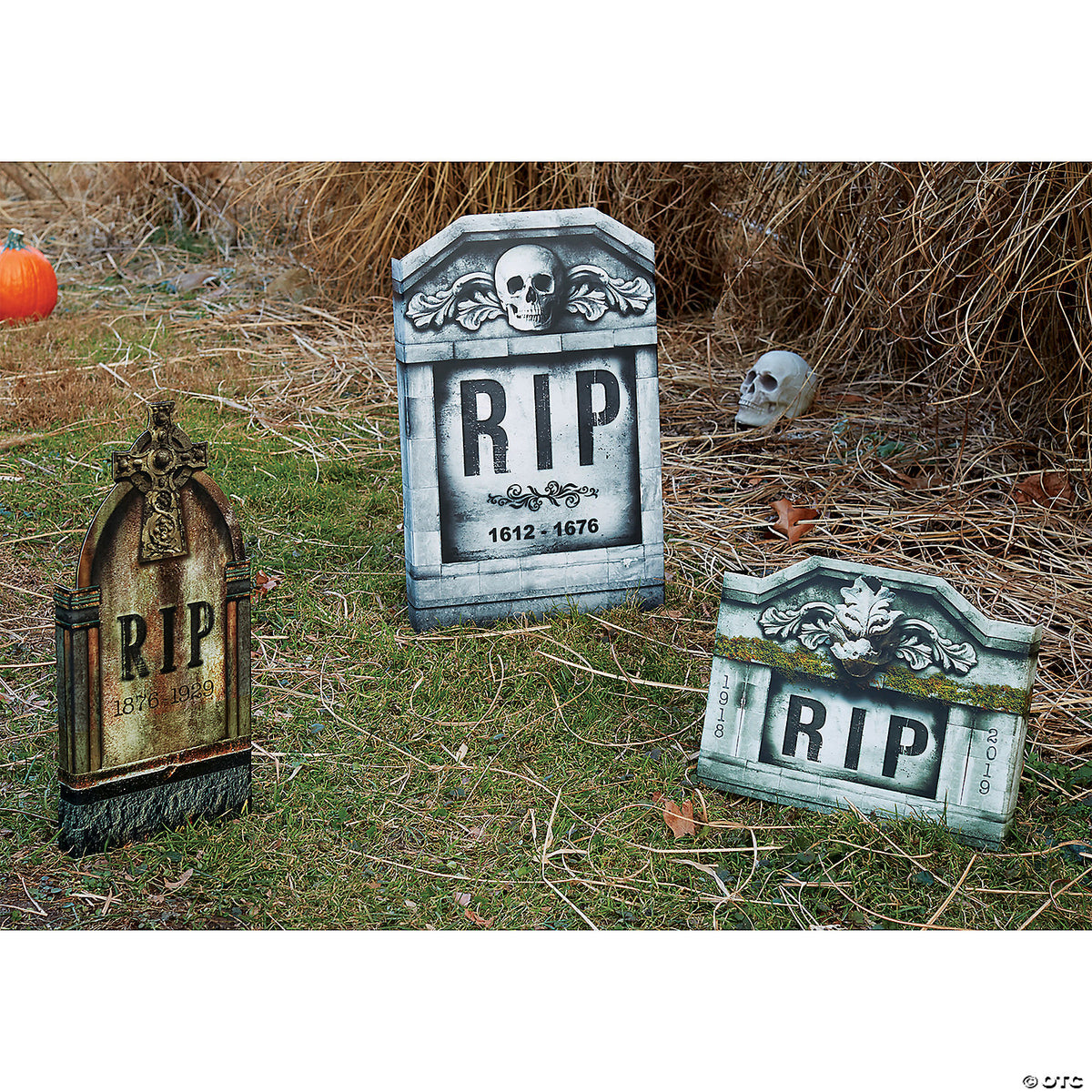 Photo-Realistic Tombstone Set - 3 Pc. — The Costume Shop