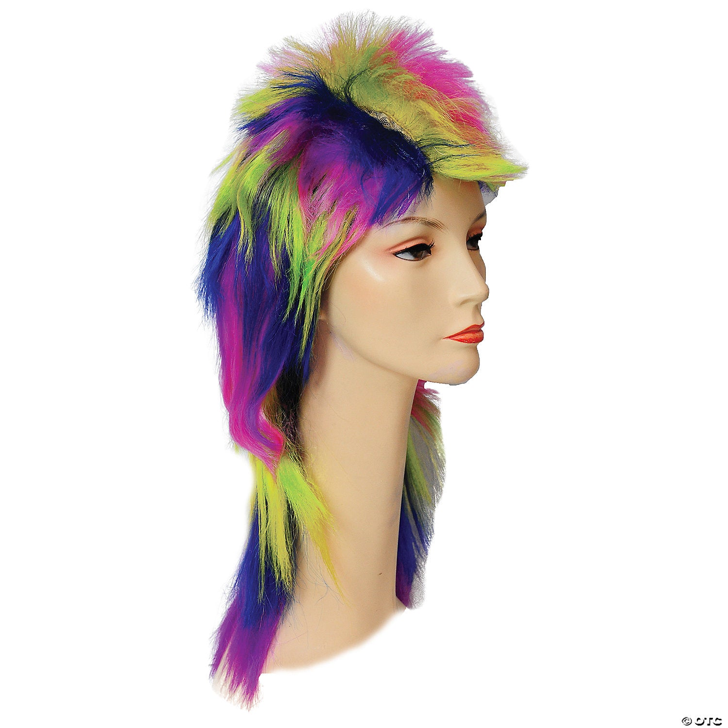 Vibrant Punk Rainbow Wig — The Costume Shop