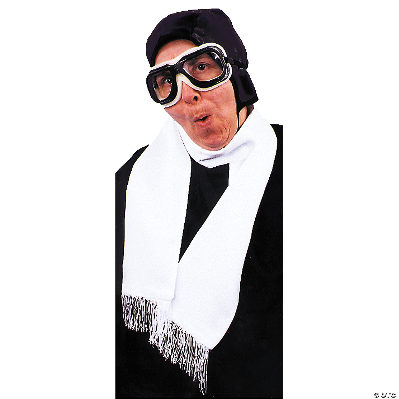 White Aviator Scarf — The Costume Shop
